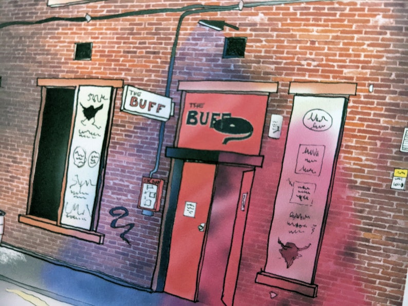 The Buff Club, Glasgow Nightclubs, A4 Colour Print, Optional Frame ...