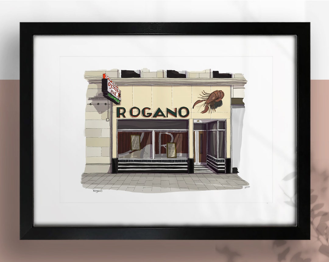 Rogano, Glasgow Restaurants, A4 Colour Print, Optional Frame. Glasgow ...