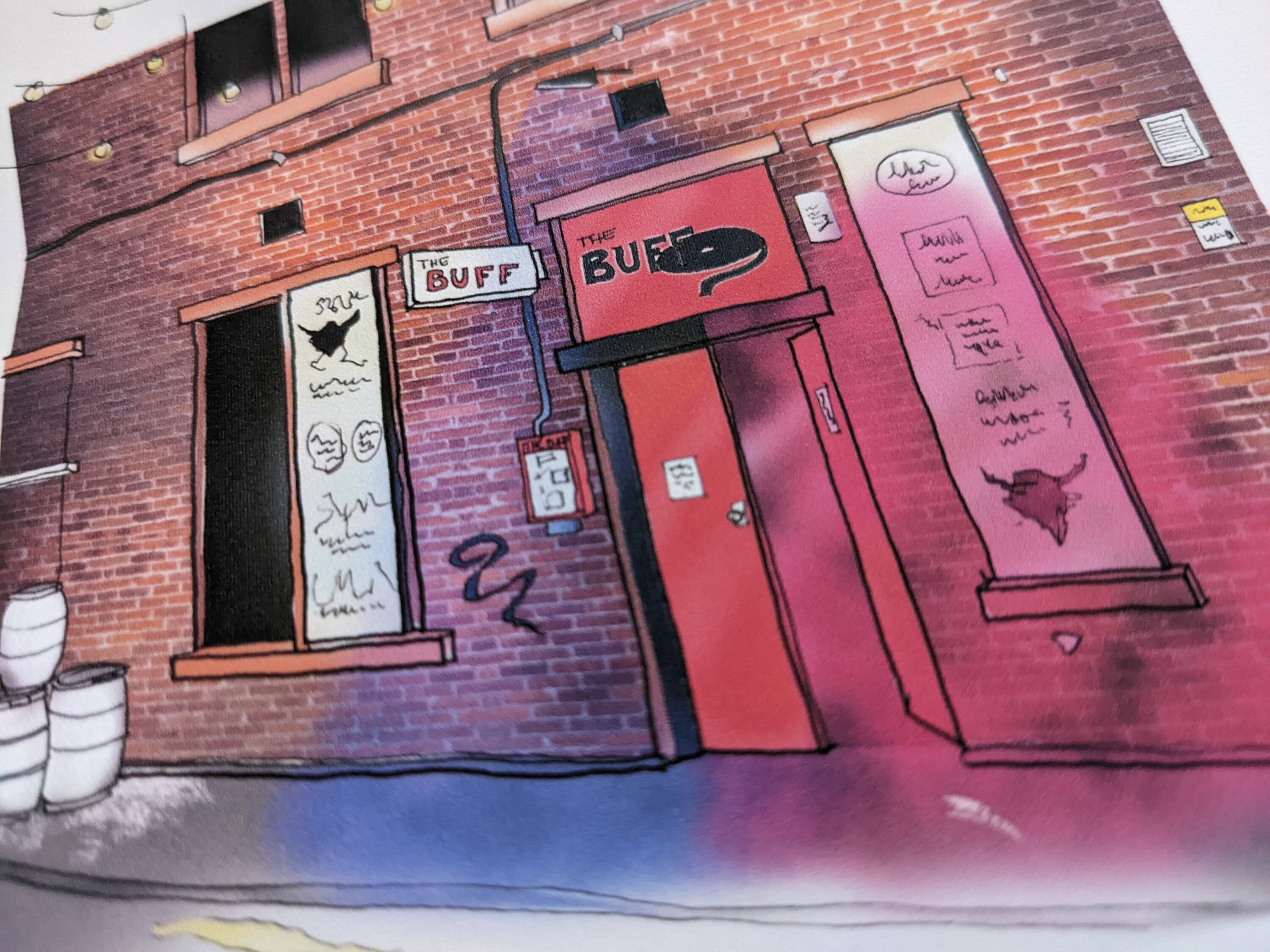 The Buff Club, Glasgow Nightclubs, A4 Colour Print, Optional Frame ...