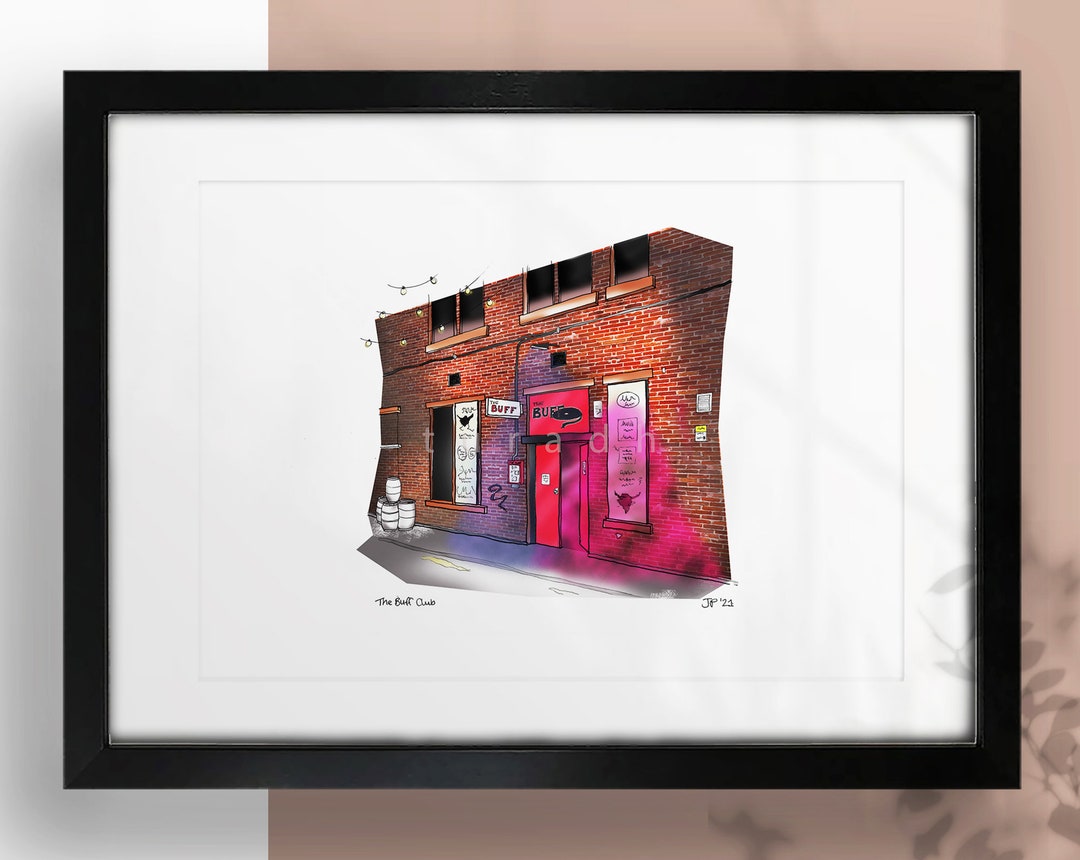 The Buff Club, Glasgow Nightclubs, A4 Colour Print, Optional Frame ...