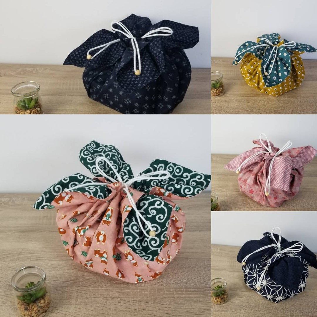 62x62xm Largest Bento Cloth 'n' Bag for Western Size Bento Boxes/ Bento ...