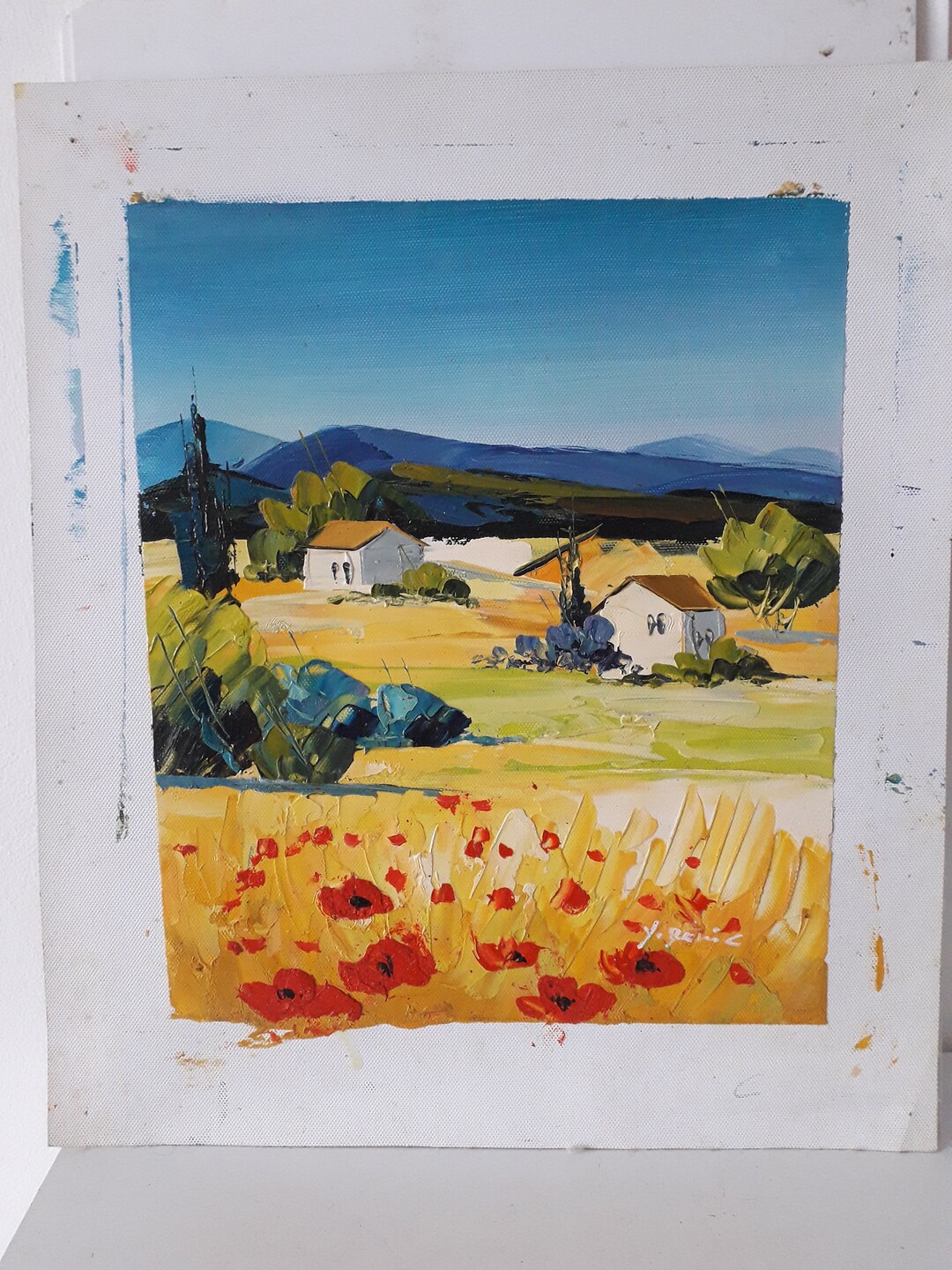 Y Deric Oil Painting. Spanish Oil Painting - Etsy