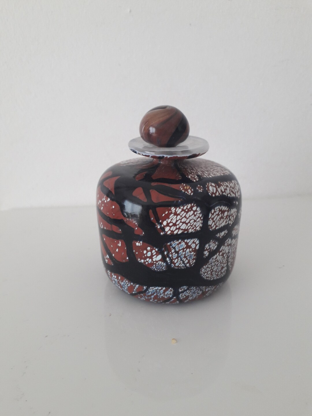 Isle of Wight Glass Bottle. Studio Glass Perfume Bottle - Etsy