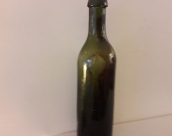 Antique Johnson Liverpool 1890s-1920s Green Wine or Spirits Bottle - Etsy