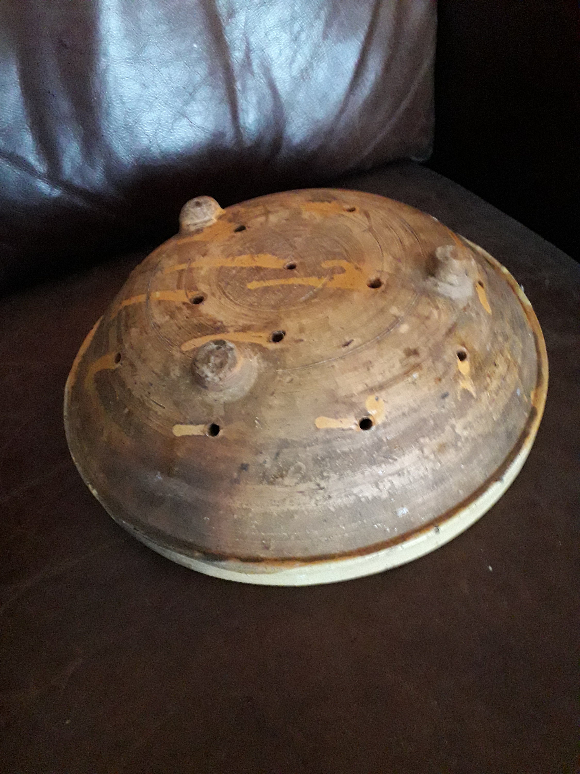 Antique French Ceramic Sieve - Etsy