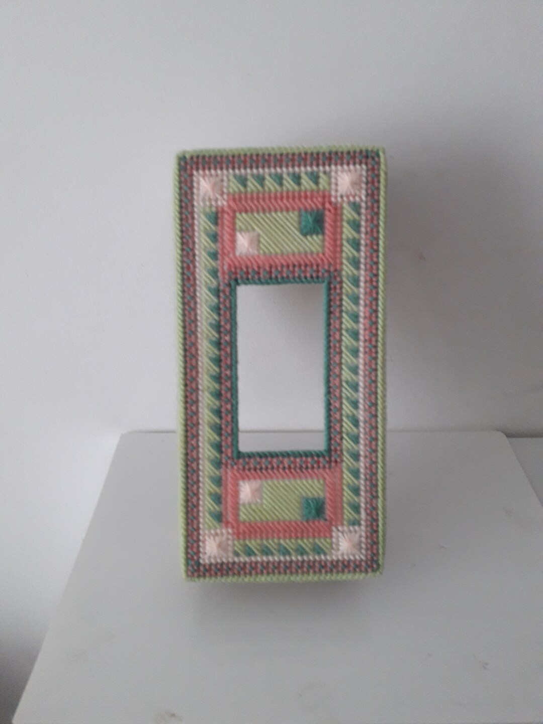 Kitsch Cross Stitch Tissue Box Cover - Etsy