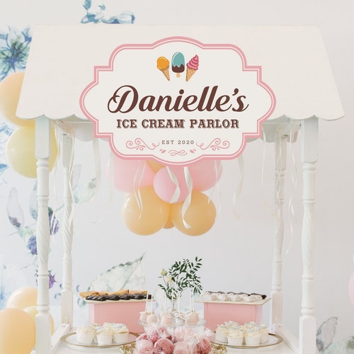 Printable Ice Cream Parlor Backdrop Perfect for Any Ice Cream - Etsy Canada