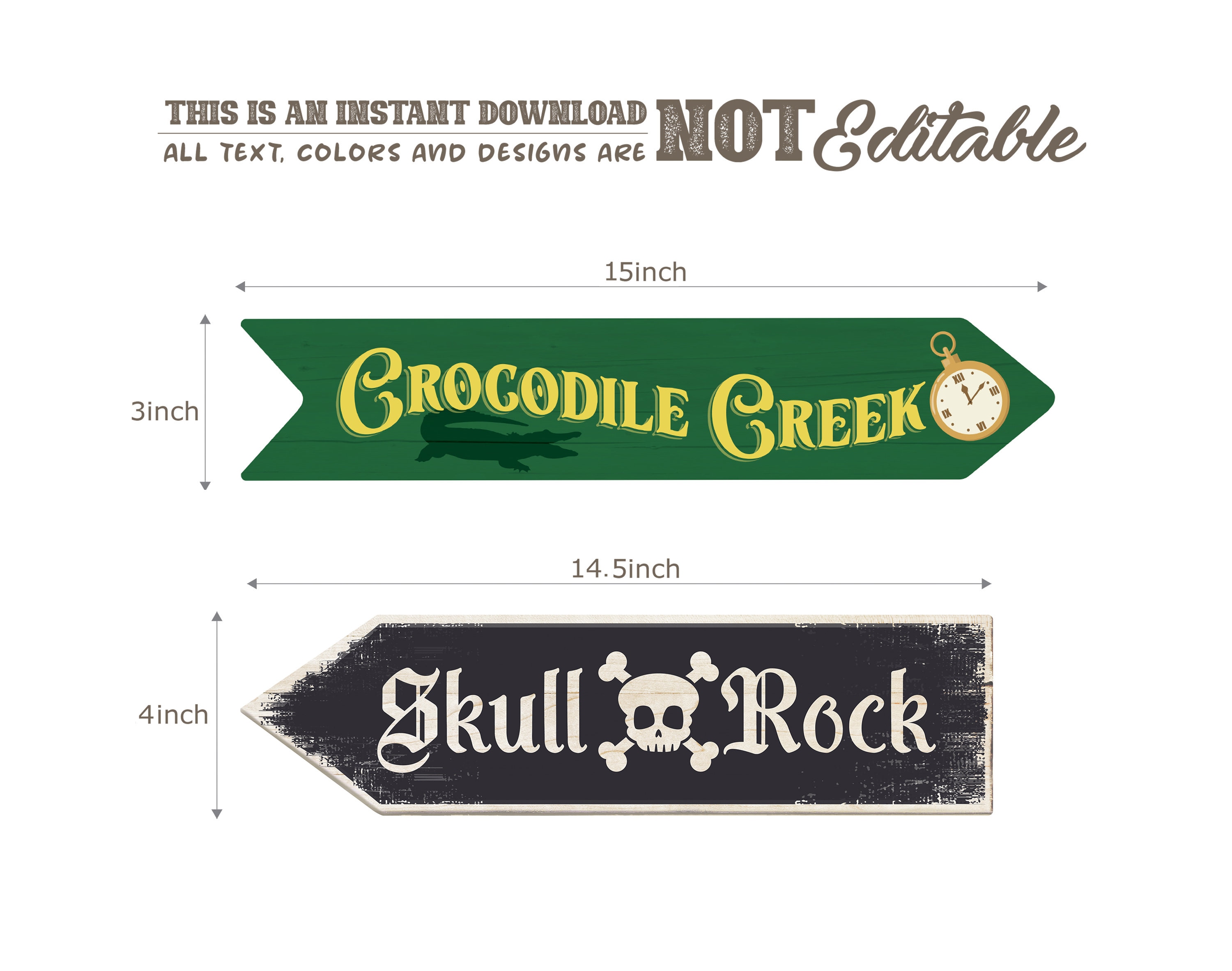 Peter Pan Party Directional Sign, Never Grow up Birthday, Peter Pan ...