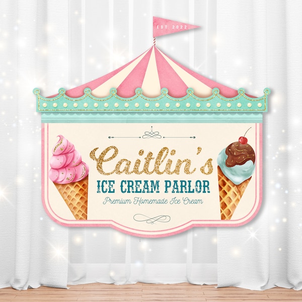 Ice Cream Shop Sign - Etsy