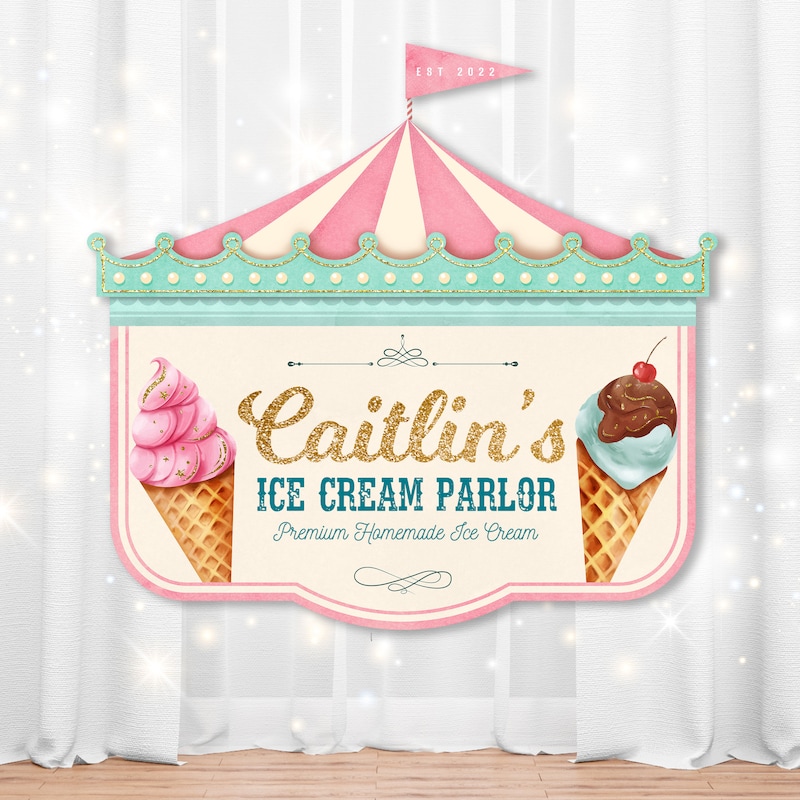 Ice Cream Shop Sign - Etsy