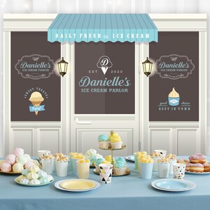 Ice Cream Parlor Sticker, Ice Cream Tub Label, Digital File - Etsy