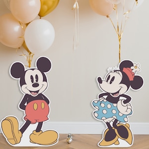 Printable Classic Mickey & Friends Cutout, Disneyland Birthday Party ...