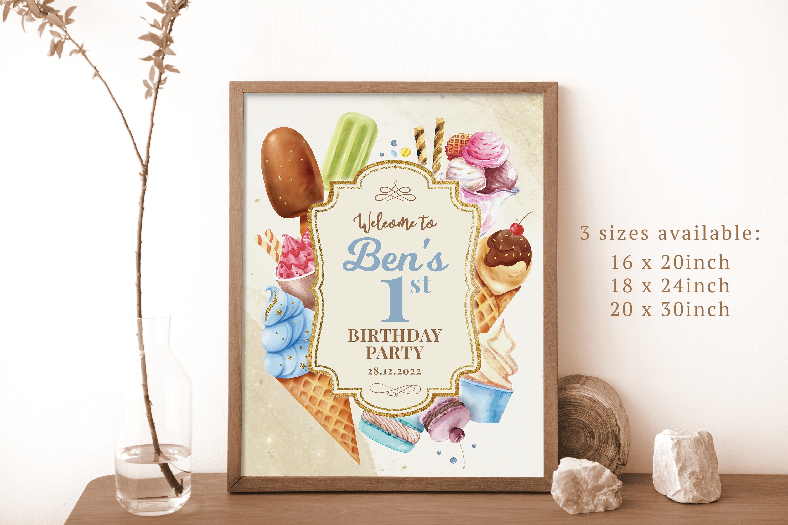 Printable Ice Cream Parlor Sign, Perfect for Any Ice Cream Theme ...