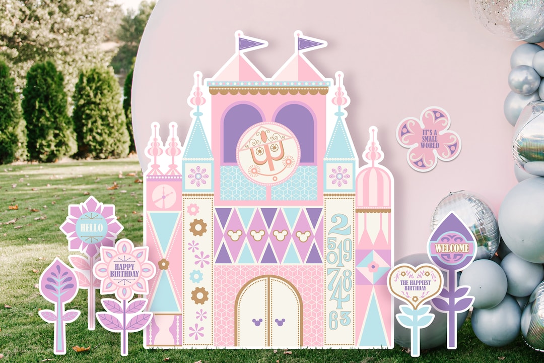 Printable It's A Small World Stand up Prop, It's A Small World Birthday ...