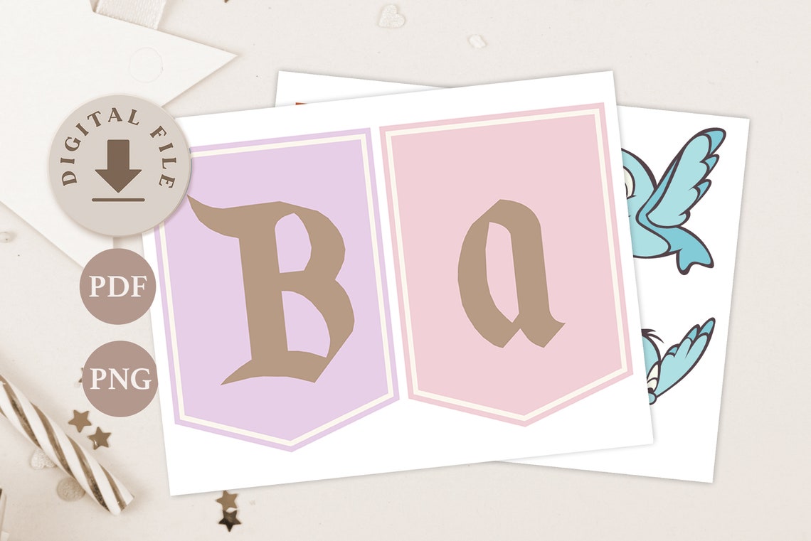 Printable Babyland Party Banner, Disneyland Baby Shower Party ...