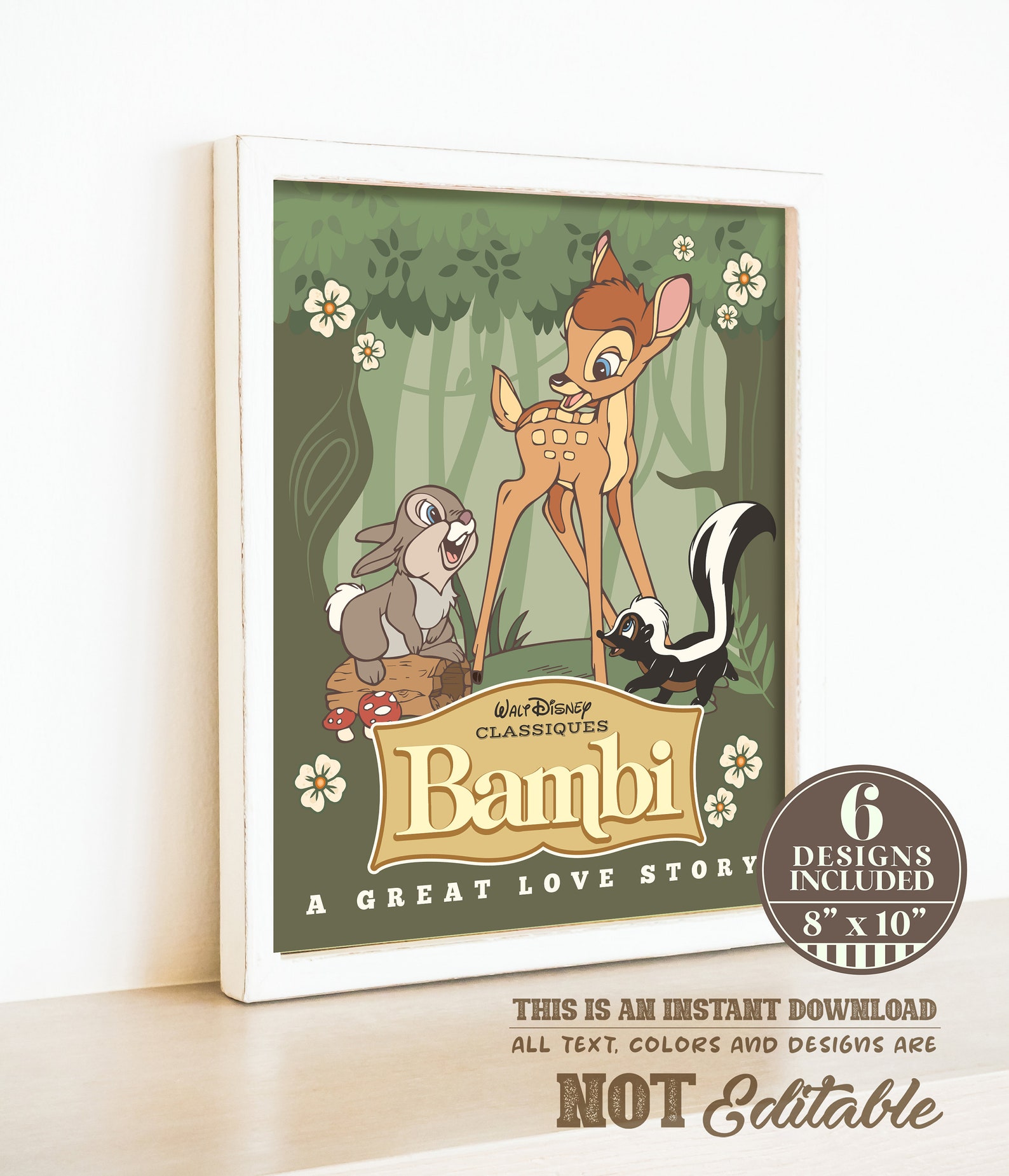 Printable Vintage Disney Poster Disneyland Party Decoration - Etsy Canada