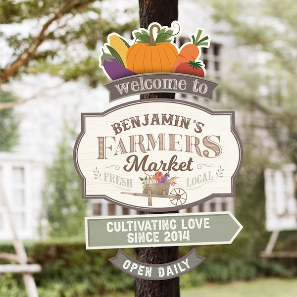 Farmers Market Sign - Etsy