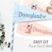 Printable Vintage Mickey Pennants, Disneyland Banners, Mickey Birthday ...