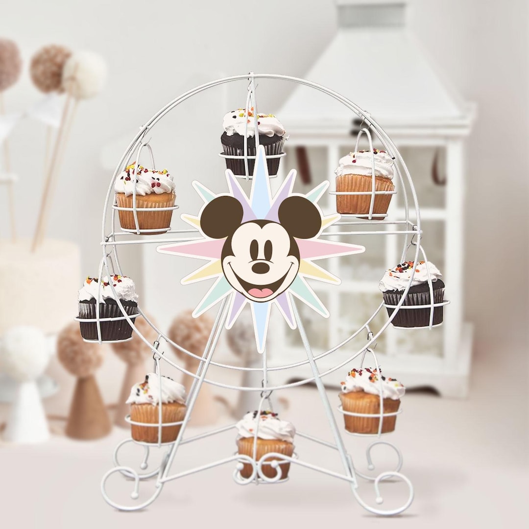 Printable Mickey's Fun Wheel Label, Mickey Birthday, Disneyland Party ...