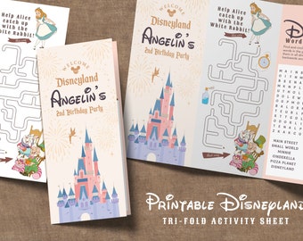 Printable Disney World Activity Sheet, Disney World Coloring Page, Kids ...