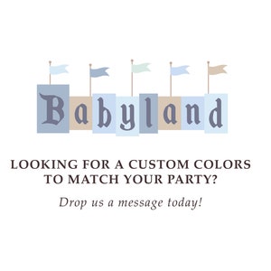 Printable Babyland Party Sign, Disneyland Baby Shower Party Decoration ...
