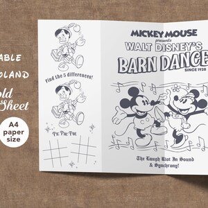 Printable Disneyland Activity Sheet, Disneyland Coloring Page, Kids ...