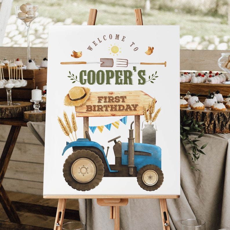 Tractor Party Decor, Tractor Digital File - Etsy