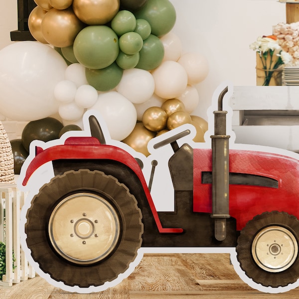 Tractor Birthday Party Backdrop - Etsy