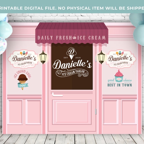 Printable Ice Cream Parlor Sign Perfect for Any Ice Cream | Etsy