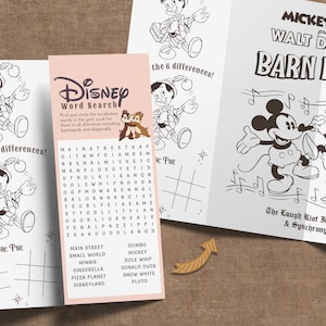 Printable Disneyland Activity Sheet, Disneyland Coloring Page, Kids ...