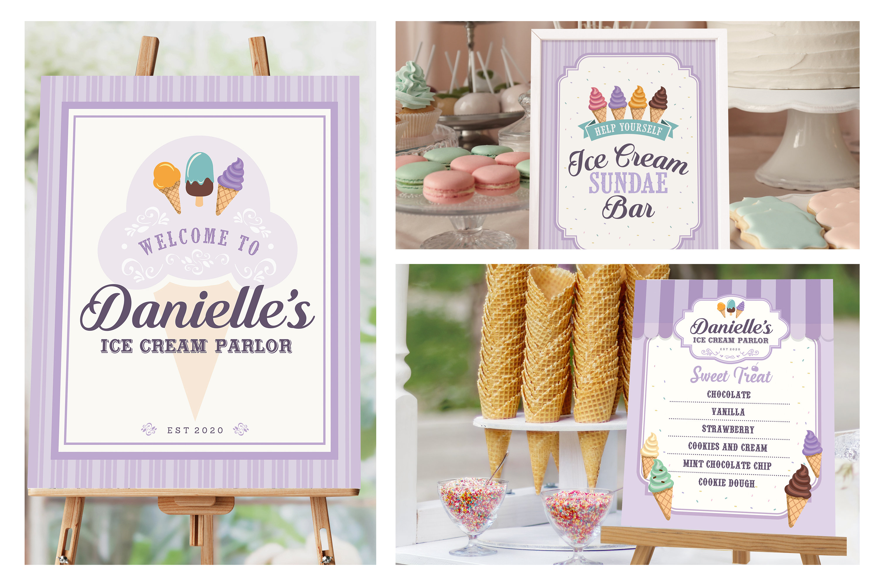 Ice Cream Bar Sign • 8.5 X 11 • Digital File - Etsy