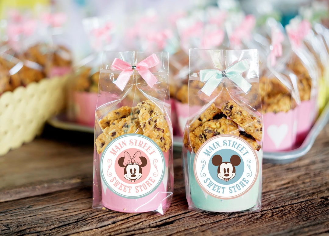 Printable Mickey & Minnie Sweet Shop Tags, Cupcake Toppers, Mickey ...
