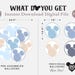 Printable Pastel Mickey Balloons, Disneyland Baby Shower Stand up Prop ...