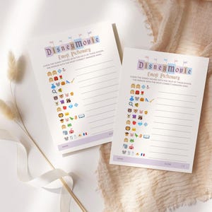 Printable Disney Movie Emoji Pictionary, Babyland Baby Shower Games ...