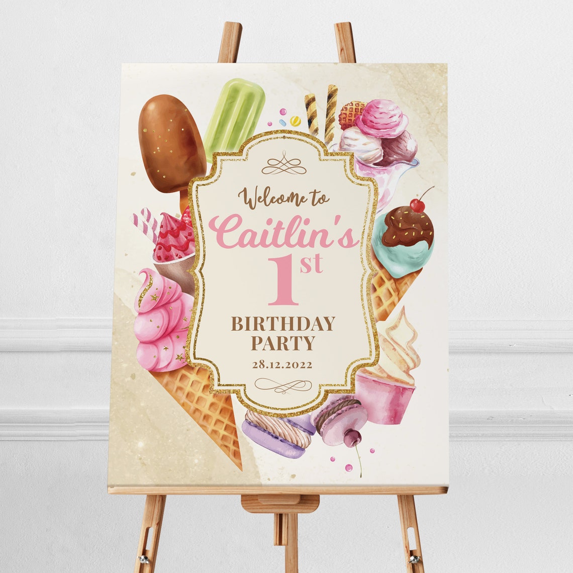 Letrero de heladería imprimible perfecto para cualquier - Etsy México