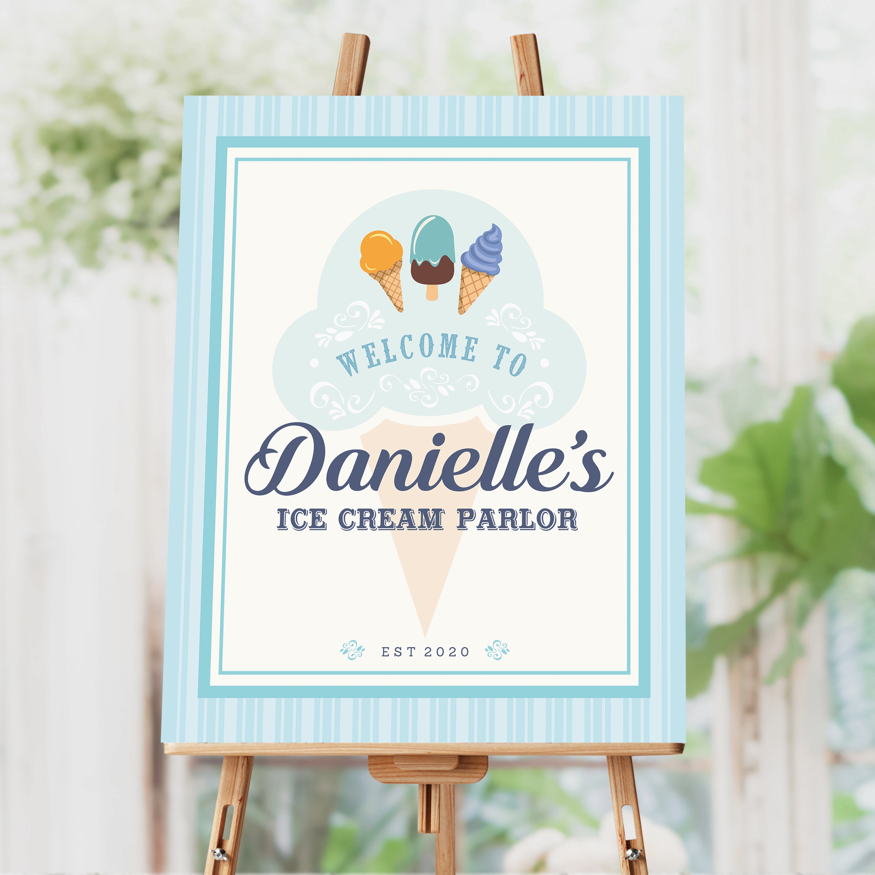 Printable Ice Cream Parlor Sign, Perfect for Any Ice Cream Theme ...