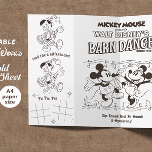 Printable Disney World Activity Sheet, Disney World Coloring Page, Kids ...