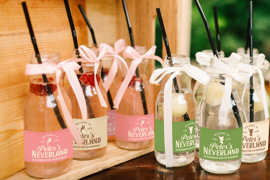 Neverland Party Water Bottle Label, Peter Pan Water Bottle Label ...
