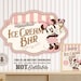 Minnie Ice Cream Bar Sign, Main Street Ice Cream Parlor, Minnie ...