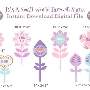 Printable It's A Small World Farewell Stand up Prop, It's A Small World ...