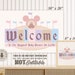 Disneyland Baby Shower Party Welcome Sign, Disneyland Party Decoration ...