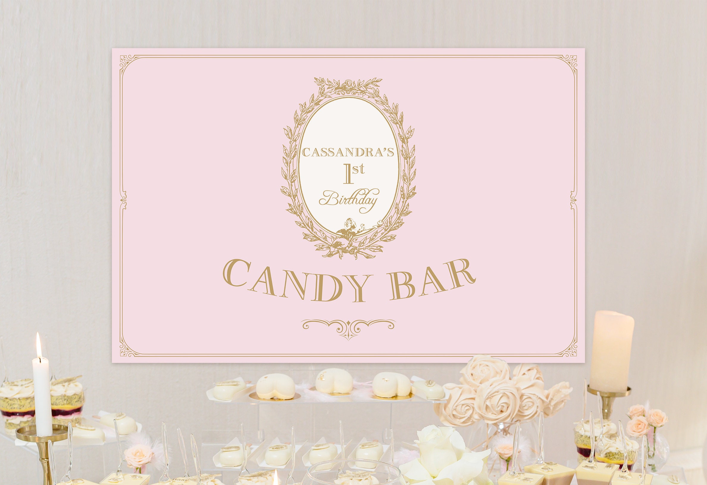 Editable French Cafe Party Sign Paris Cafe Candy Bar Sign - Etsy