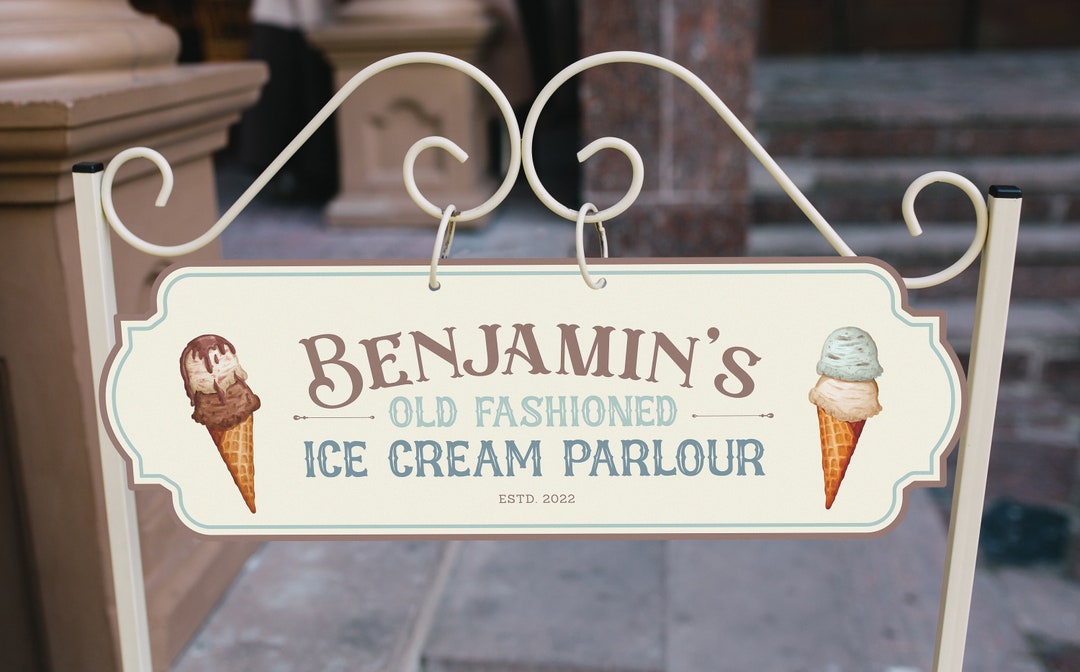 Printable Ice Cream Parlor Sign, Perfect for Any Ice Cream Theme ...