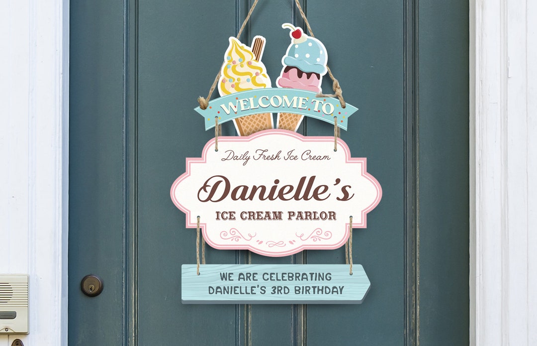 Printable Ice Cream Parlor Sign, Perfect for Any Ice Cream Theme ...