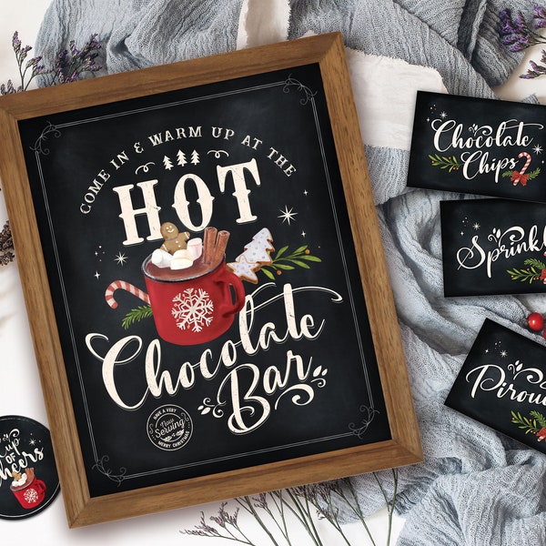 Hot Chocolate Bar Signs - Etsy