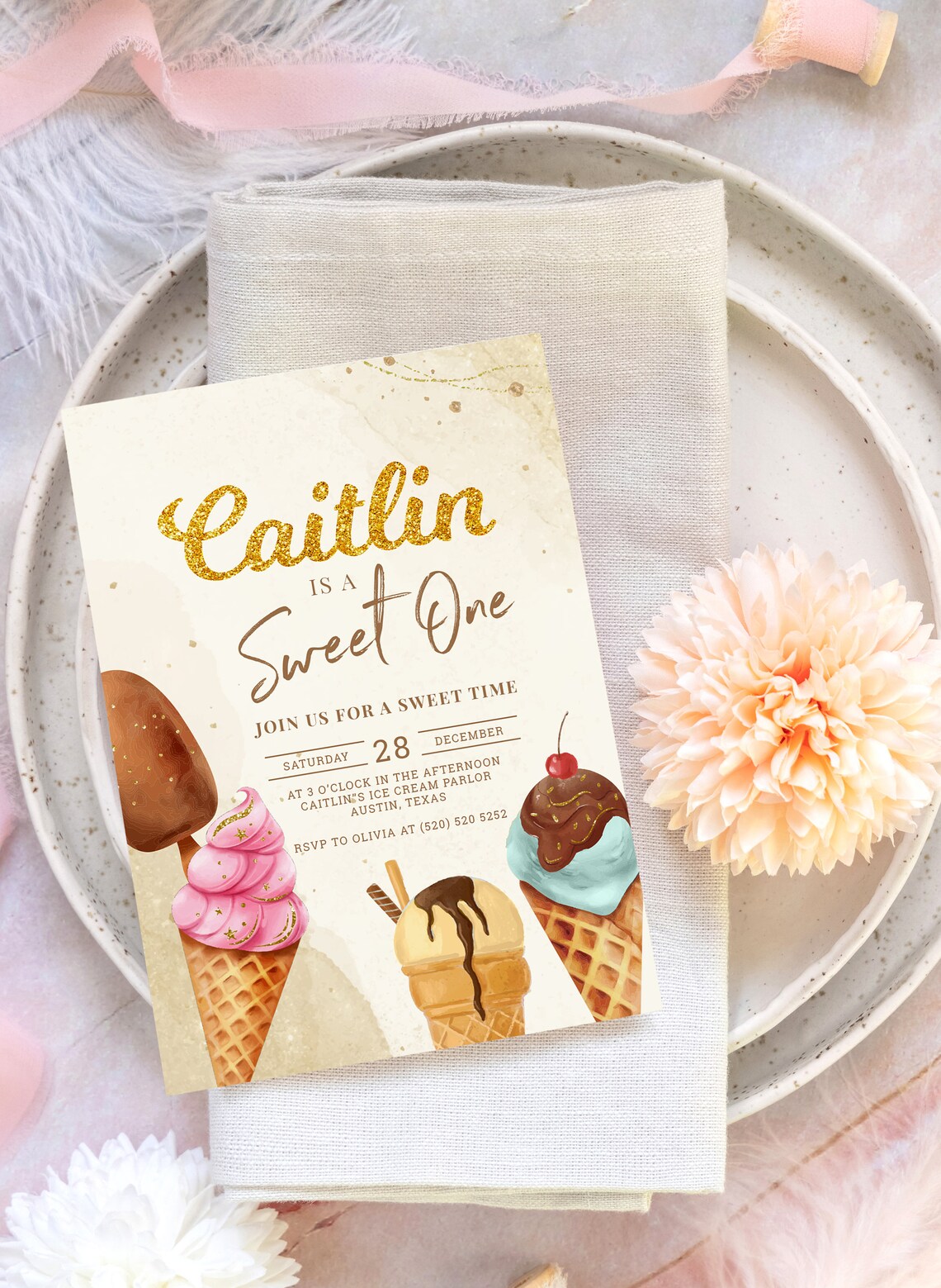 Printable Ice Cream Parlor Sticker Ice Cream Tub Label - Etsy