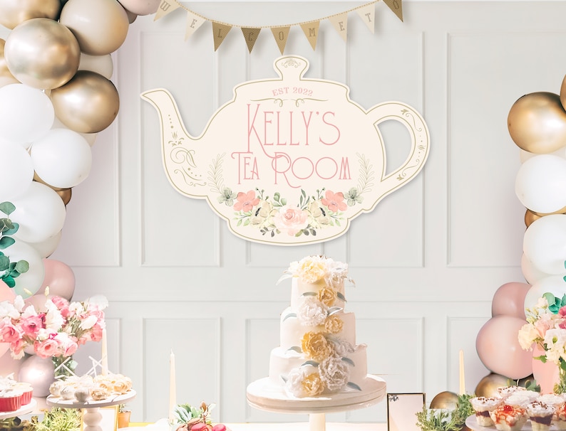 Editable Tea Room Sign, Tea Party Sign, Tea Party Decor, Perfect for ...
