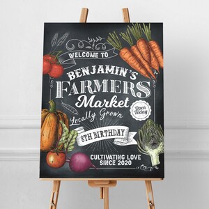 Printable Farmers Market Welcome Sign, Perfect for Any Farm Theme ...