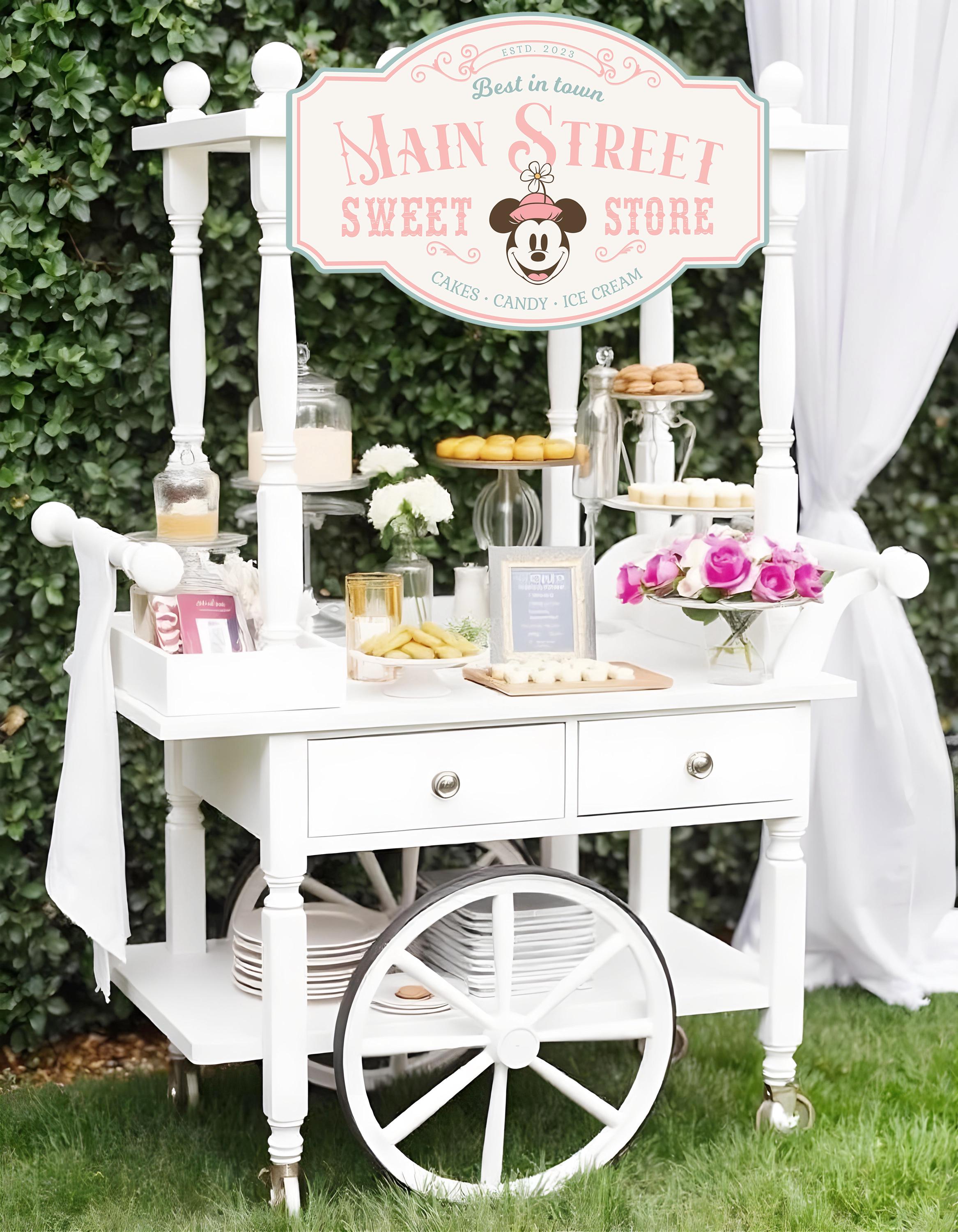 Printable Minnie Sweet Store Sign, Main Street Candy Shop, Perfect for ...