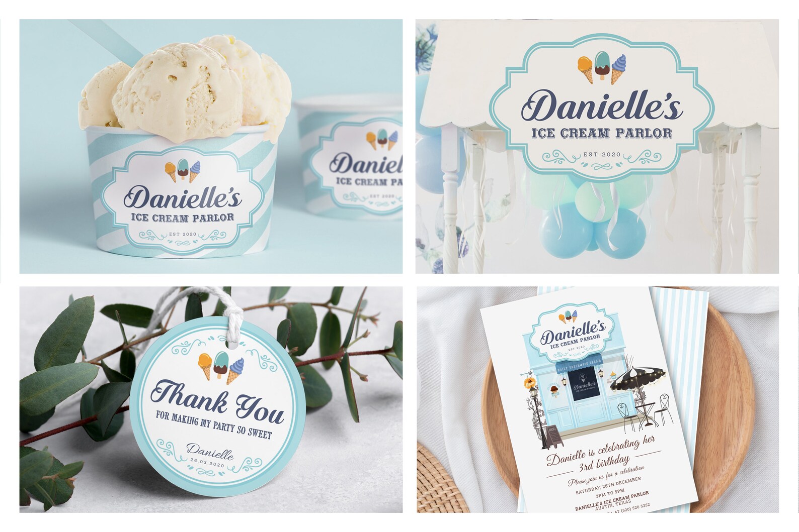 Printable Ice Cream Parlor Sign, Perfect for Any Ice Cream Theme ...